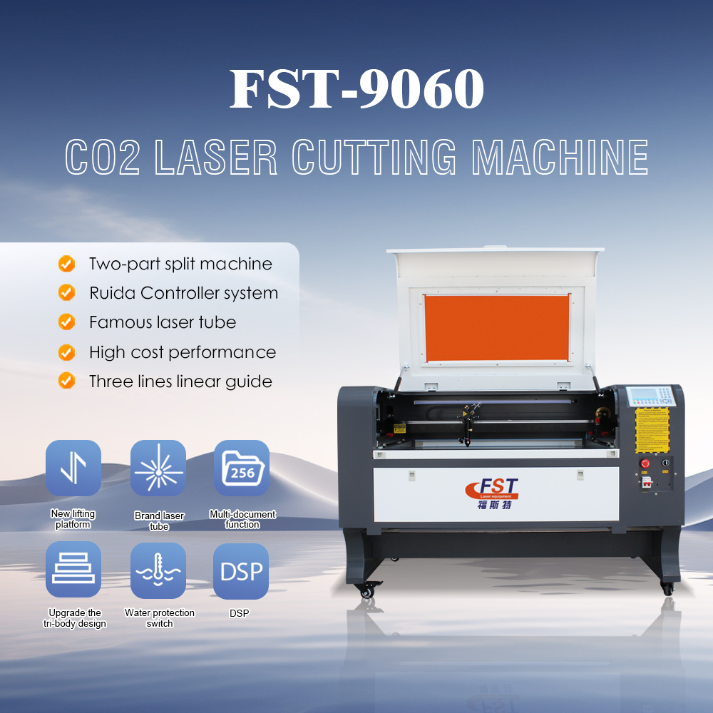 China 9060 100w desktop laser cutting and engraving machine for leather ...